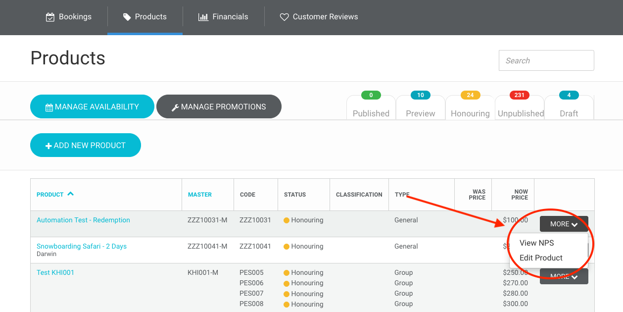How can I edit my products?